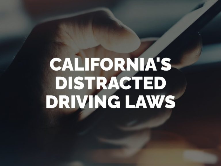 What Is Considered Distracted Driving in California?