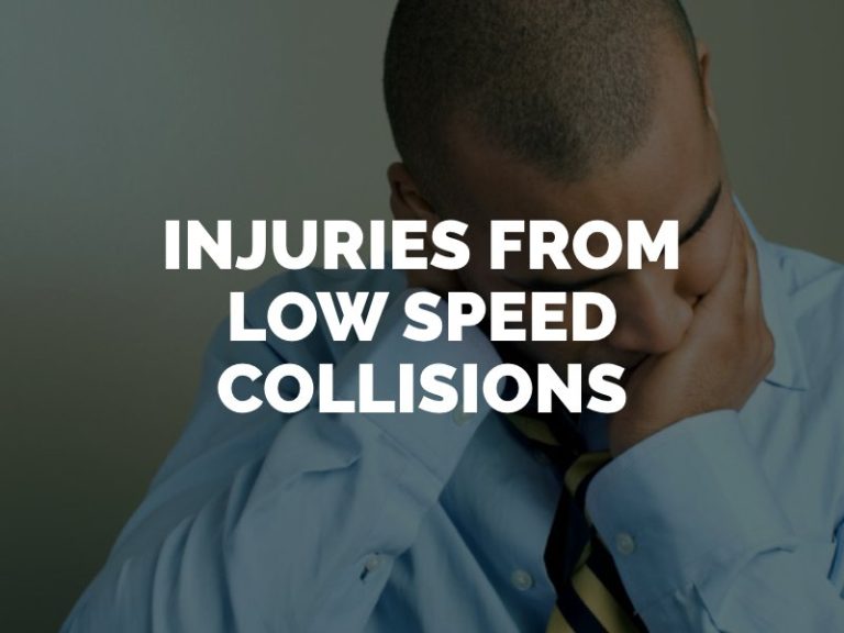 Injuries From Low-Speed Car Accidents