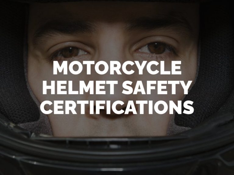 The Different Types of Motorcycle Helmet Certifications