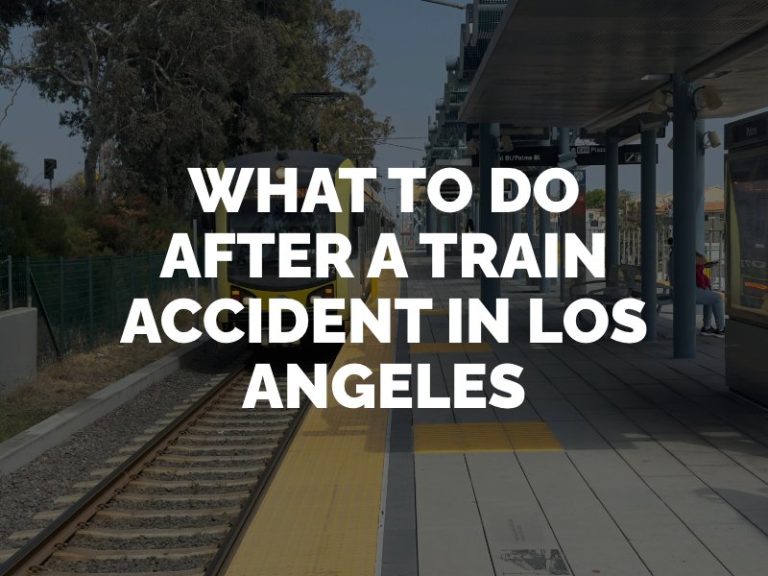 What to Do After Being Injured in a Train Accident